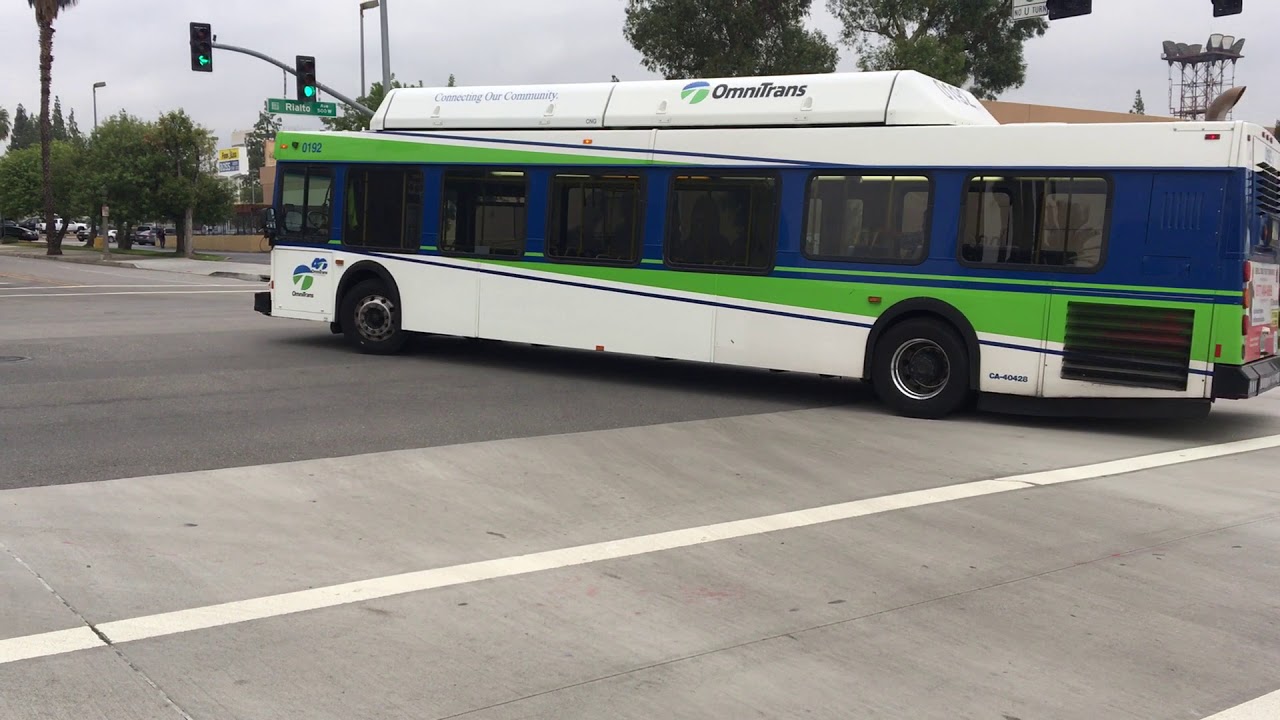 Omnitrans 2005 New Flyer C40LF #0192 | Coin Lloyd's Transit Hub - YouTube