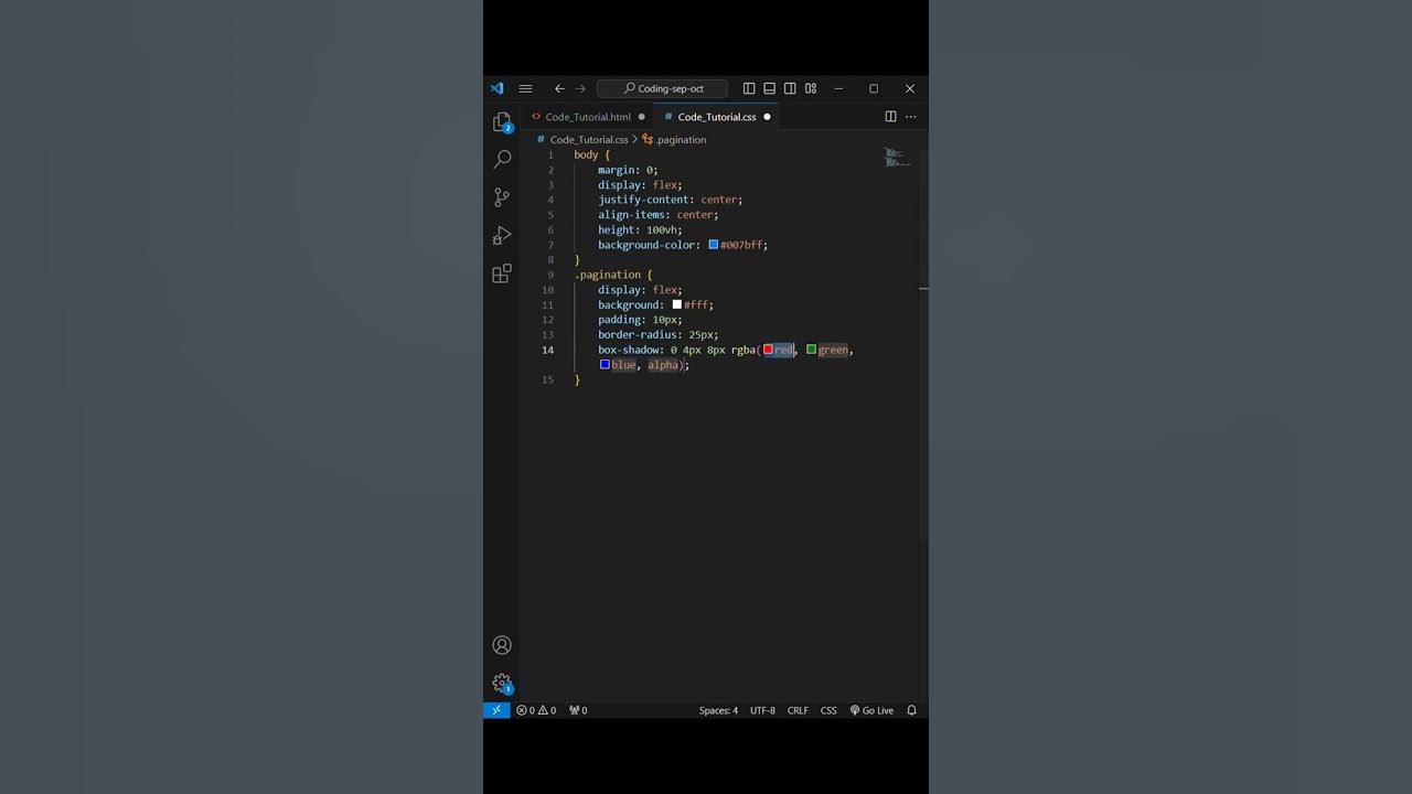 Pagination Using HTML And CSS ||Code Tutorials || - YouTube