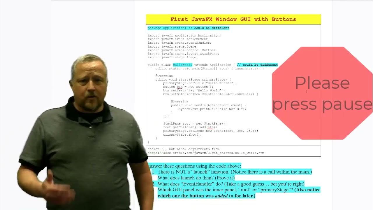 Exercise - Creating the First Java FX program - YouTube