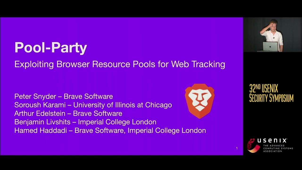 Usenix Security 23 Pool Party Exploiting Browser Resource Pools For Web Tracking Youtube