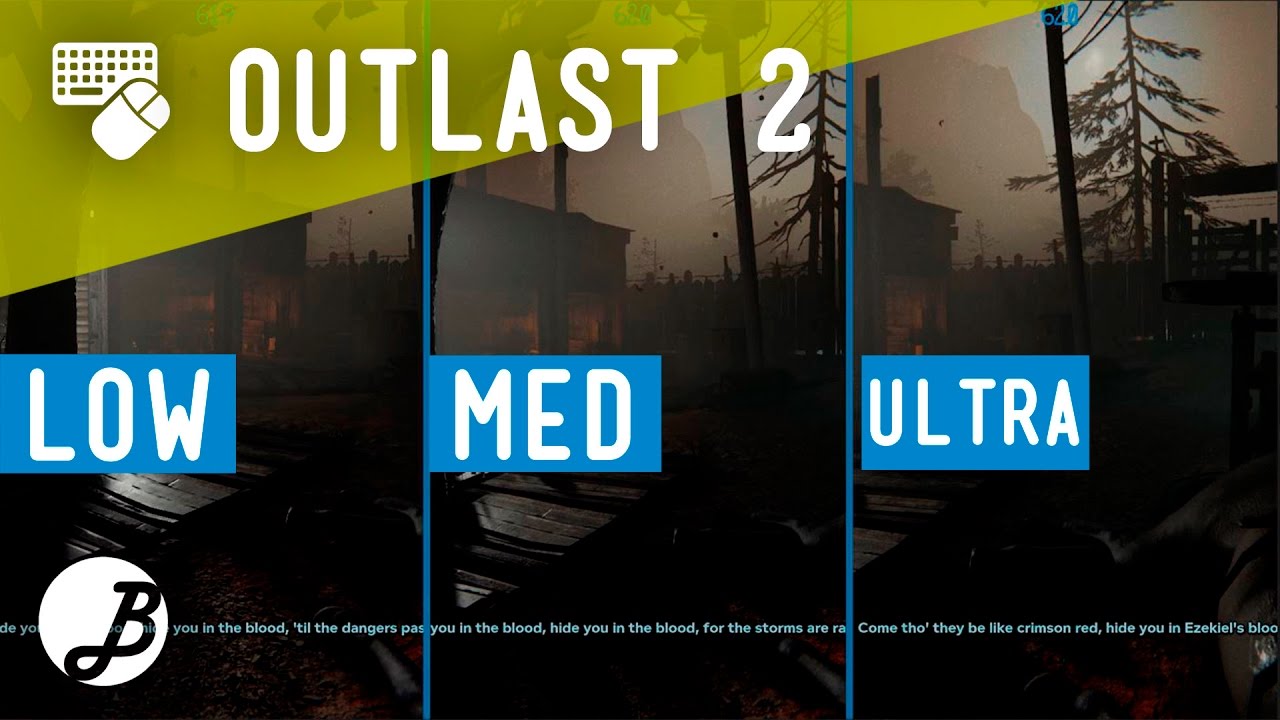 Outlast 2 - Graphic comparison PC Ultra vs Mid vs Low - YouTube