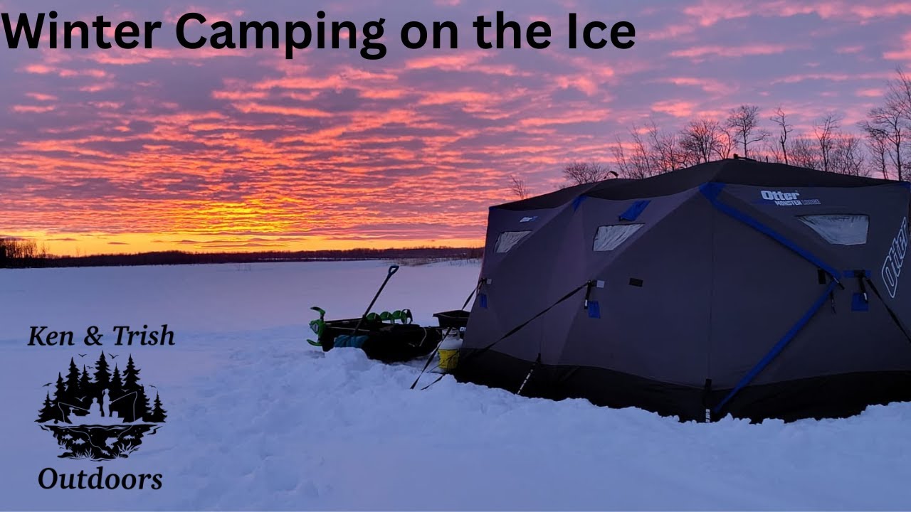 Winter camping on the ice! - YouTube