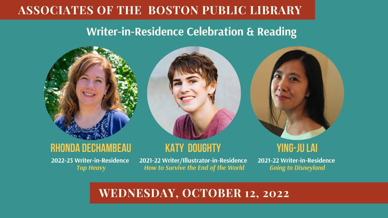 Writer in Residence 2022 Celebration and Reading | Associates of the ...