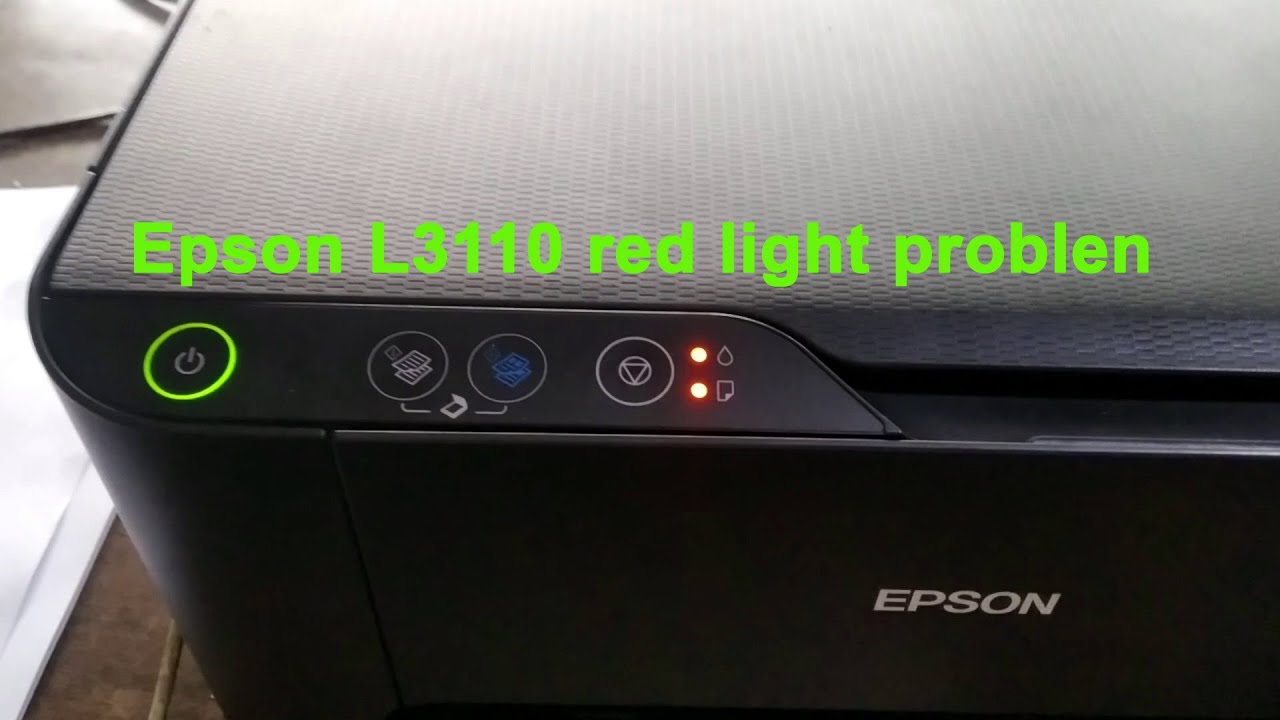 Epson L3110 red light blinking solution, Epson L3115 red light, epson ...