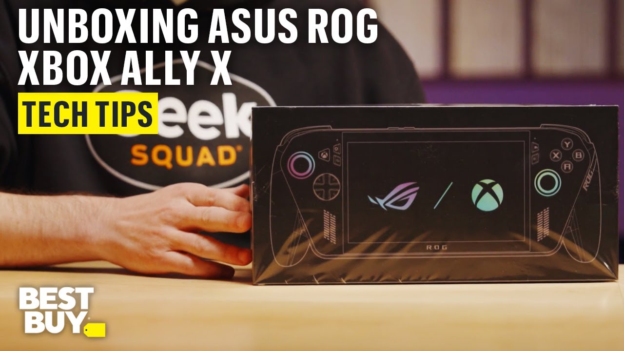 Unboxing the ASUS ROG Xbox Ally X – Tech Tips from Best Buy - YouTube