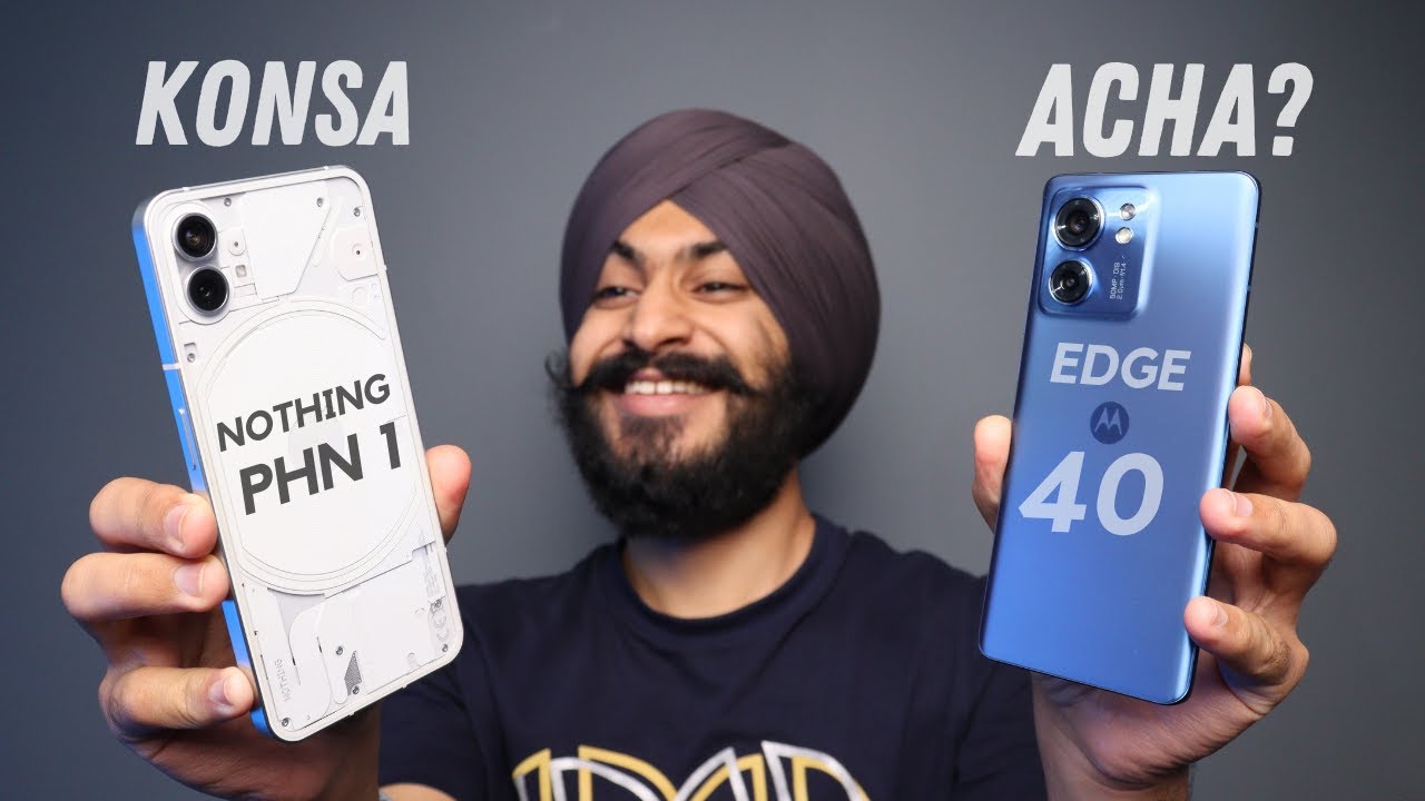 Best Software Phone Under 30k | Moto Edge 40 vs Nothing Phone 1 | - YouTube