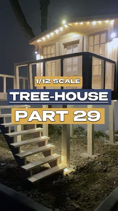 Mini Treehouse - only natural materials (1:12 Scale DIY) - Part 29 | # ...