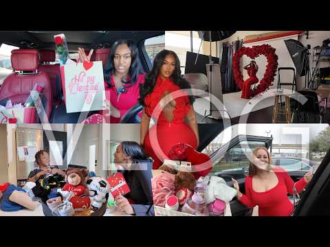 POURING INTO MY LOVED ONES FOR VALENTINE'S DAY + BTS VDAY PHOTOSHOOT+ MORE !! VLOG