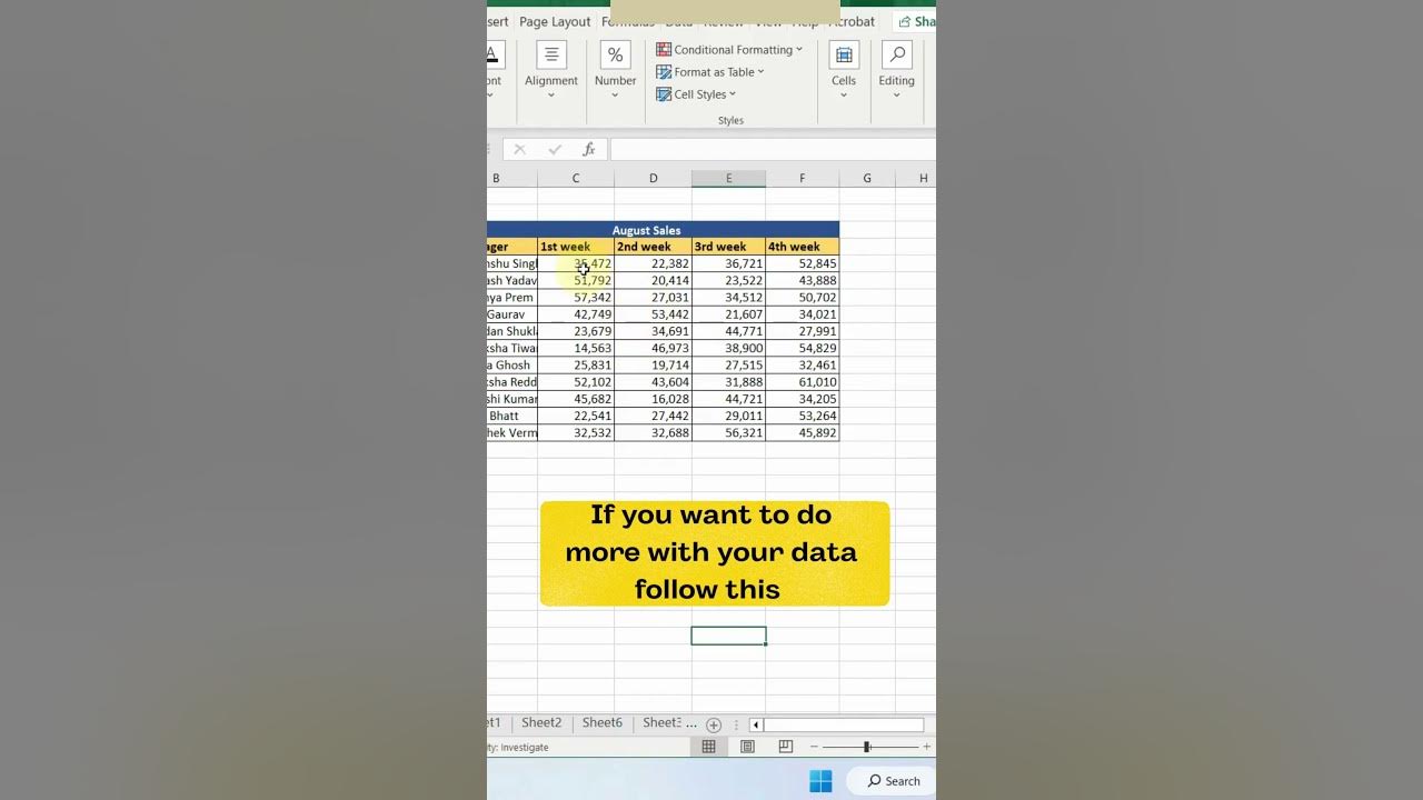 Represent your data like this by using conditional formatting #shorts #exceltutorial # ...
