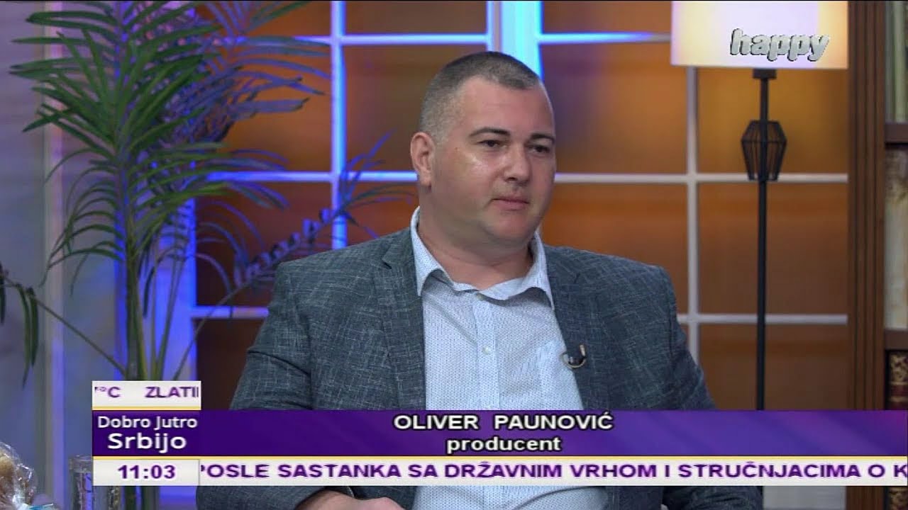 Oliver Paunović na TV Happy, Dobro jutro Srbijo - YouTube