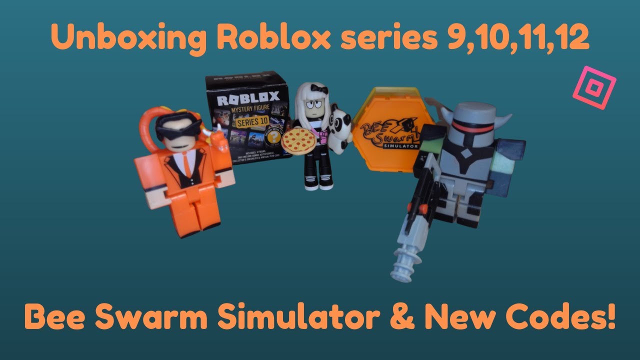 Unboxing Roblox Series 9,10,11,12 & Bee Swarm Simulator - YouTube