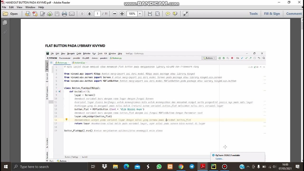 label Button Kivymd - YouTube