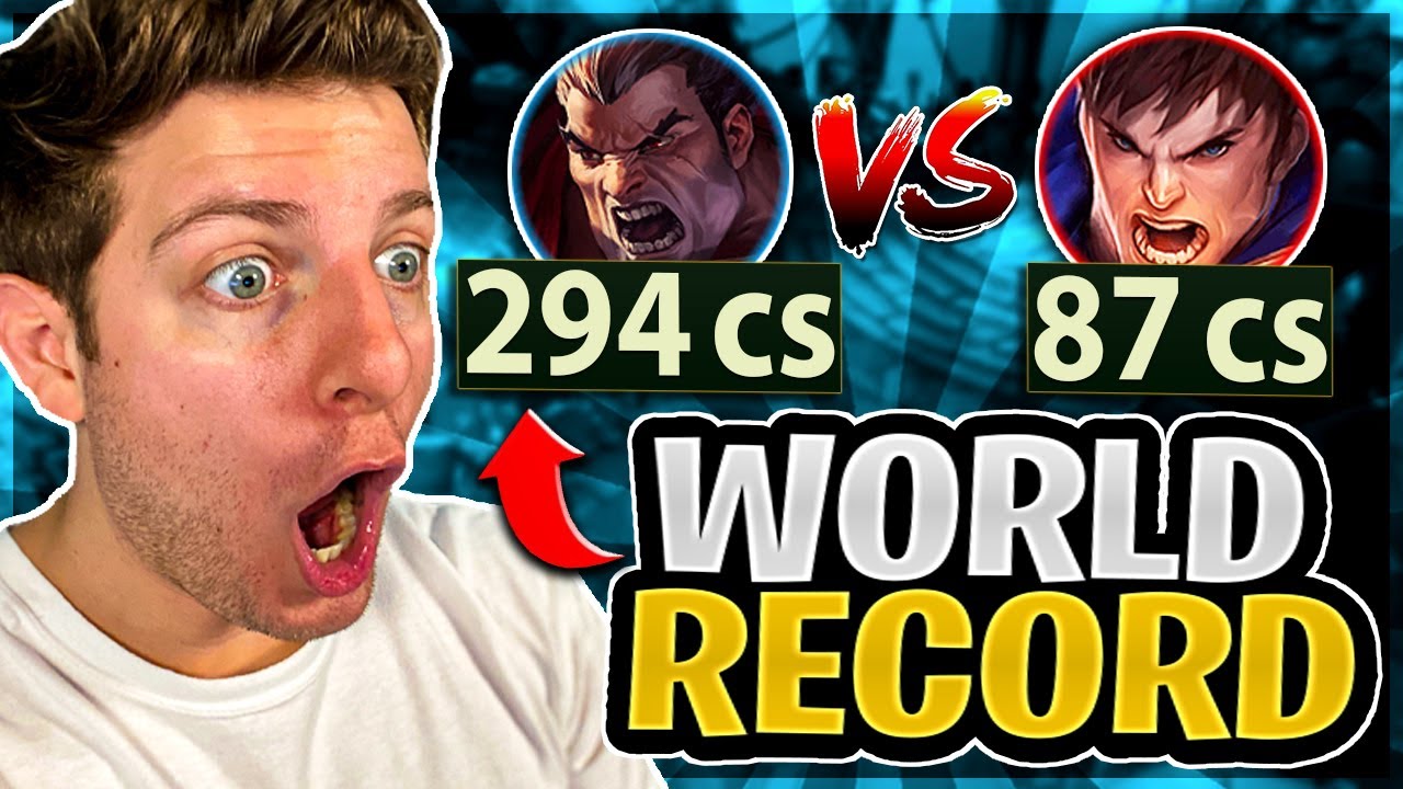 I set the world record for the biggest CS lead in Ranked... - YouTube