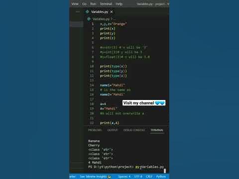 Assign one value to multiple variables #developer #programming #python #pythonprogramming # ...