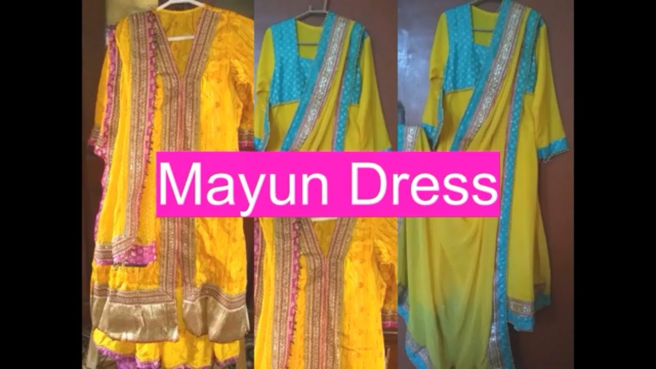 Top stylish Mayon Mehndi Dresses/ dress designing - YouTube