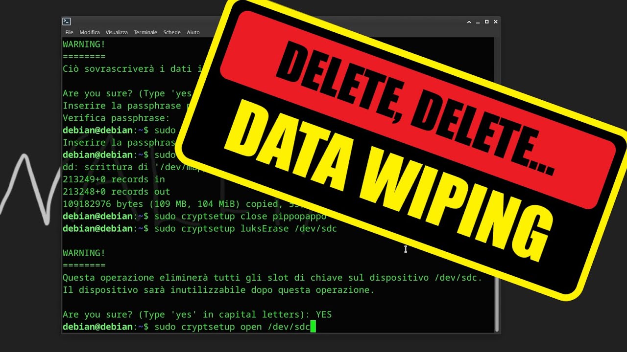 Data Erasure (data wiping on SD memory) - YouTube