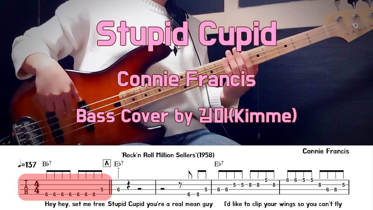 Stupid Cupid_Connie Francis_Bass Cover - YouTube Music