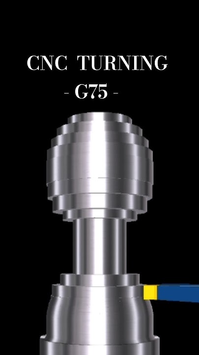 #CNC TURNING G75 #cnc code #CNC grooving cycle - YouTube