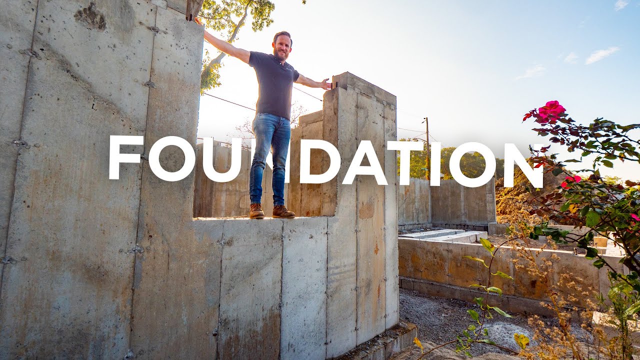 Foundation placed at the OCEANFRONT build - YouTube