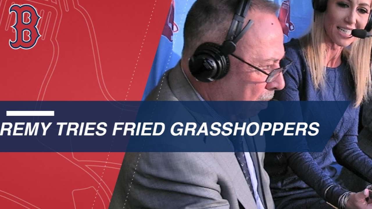 Jerry Remy eats a grasshopper at Safeco Field - YouTube