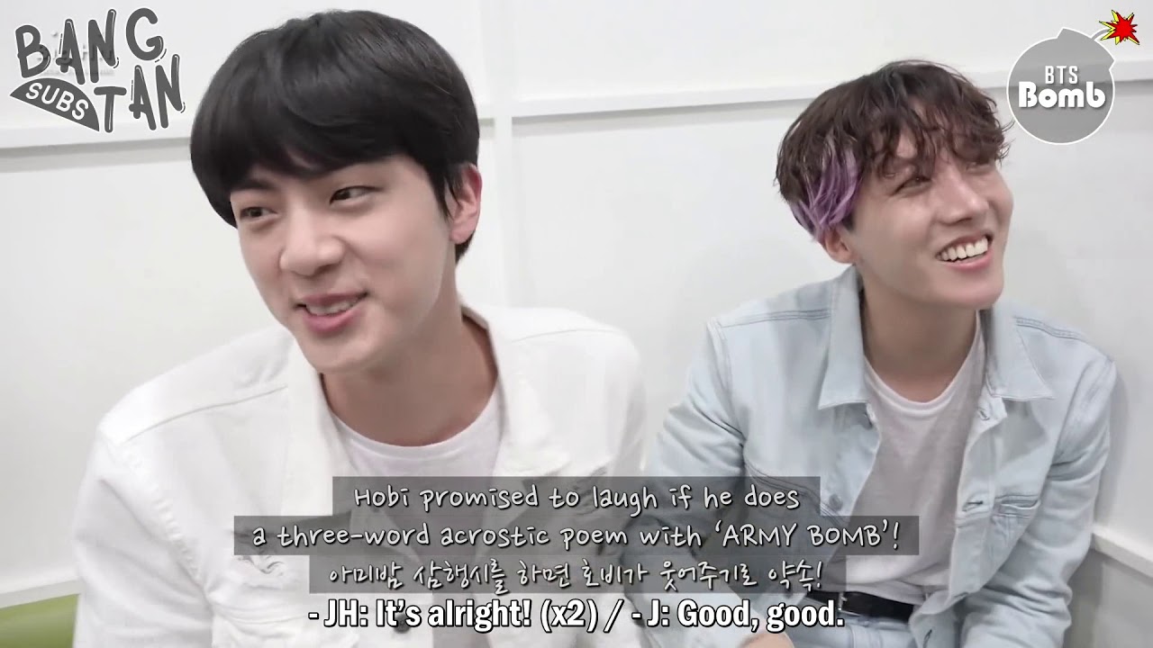 [ENG] 181126 [BANGTAN BOMB] '아미밤(ARMY BOMB)' acrostic poem! - BTS (방탄 ...