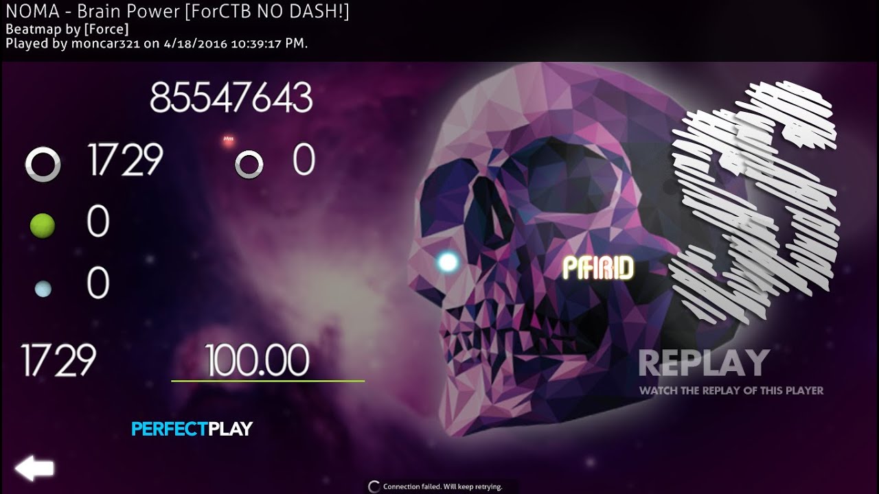 Osu!ctb NOMA - Brain Power - YouTube