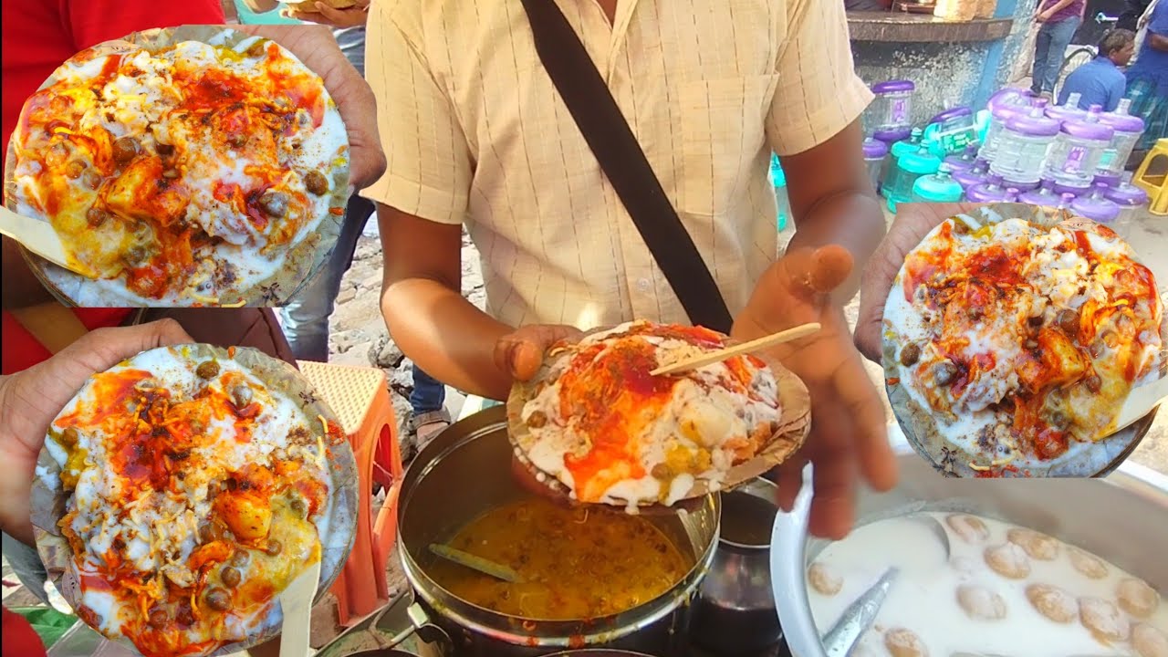 Kolkata Famous Papdi Chaat & Dahi Puchka Rs. 20/- Only l Kolkata Street ...