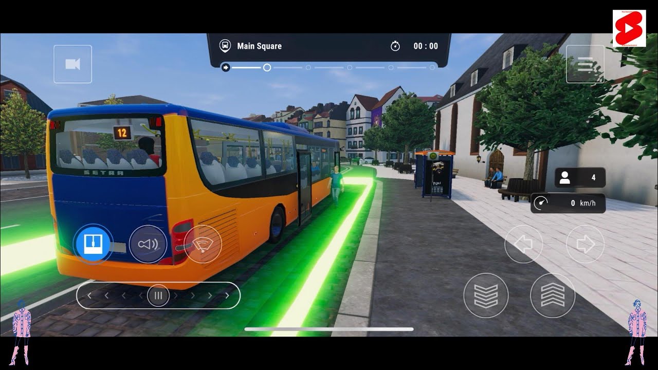 Bus Simulator Lite : GamePlay-02 (Main Square) - YouTube