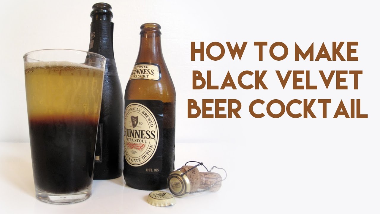 How to make Black Velvet - Beer Cocktail - YouTube
