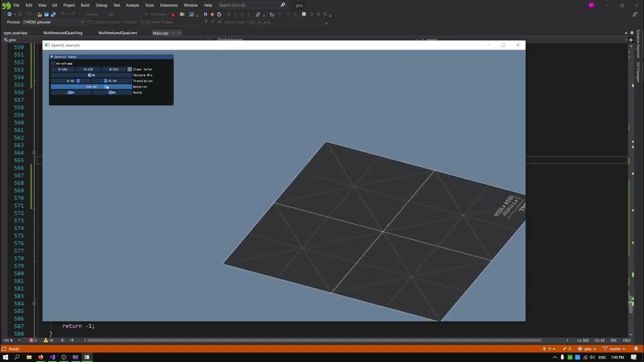 OpenGL Demo 02 - Apply 2 Textures To Quad + Transforms - YouTube