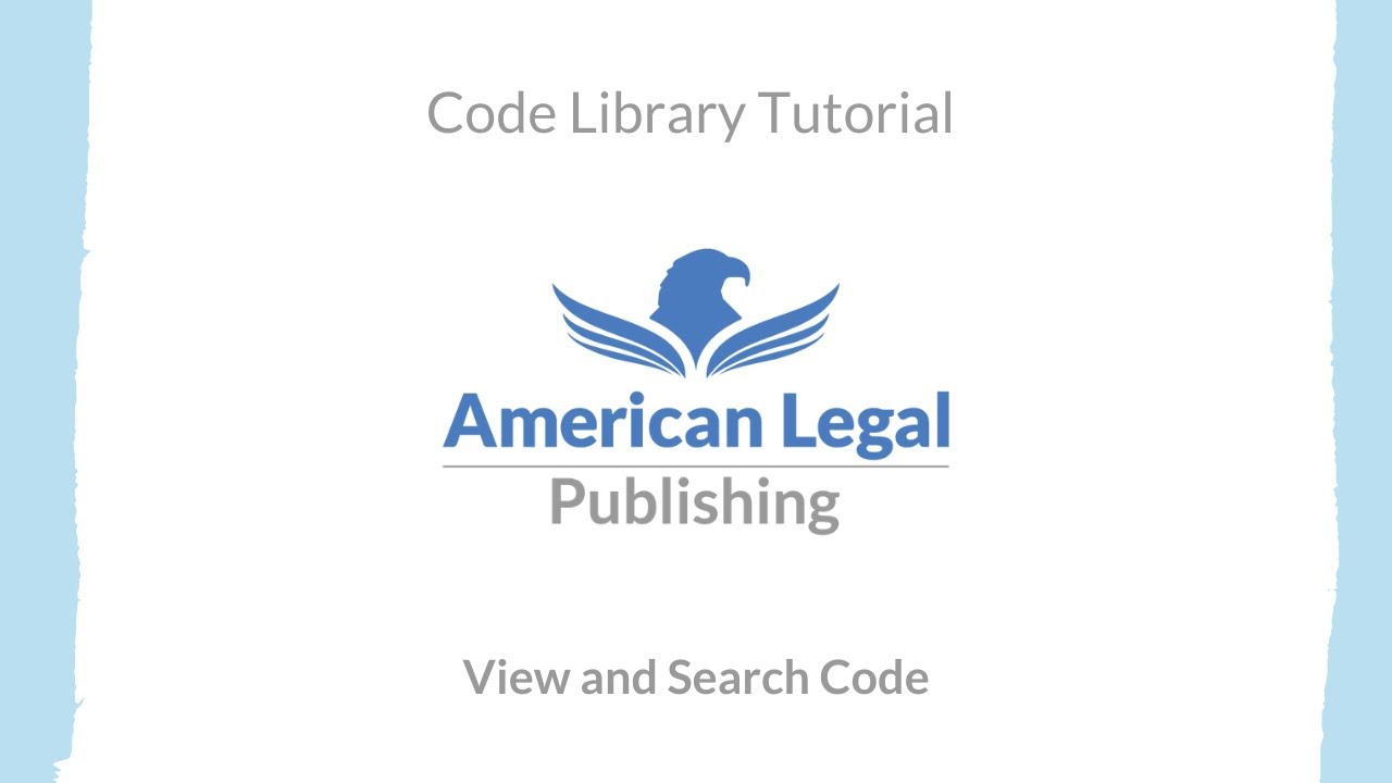 How To View And Search Code On The American Legal Code Library YouTube how-to-view-and-search-code-on-the-american-legal-code-library-youtube