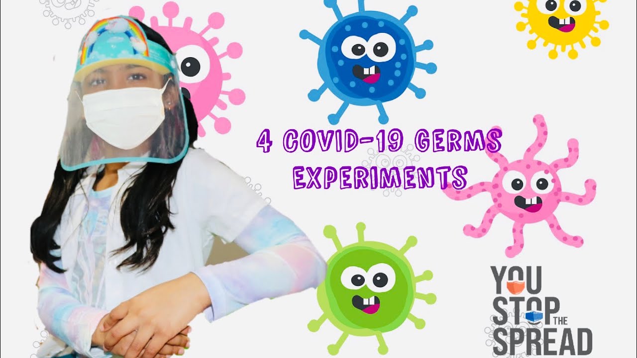 Corona Virus Covid-19 Safety and Germs Experiments | 4 Germs 🦠 ...