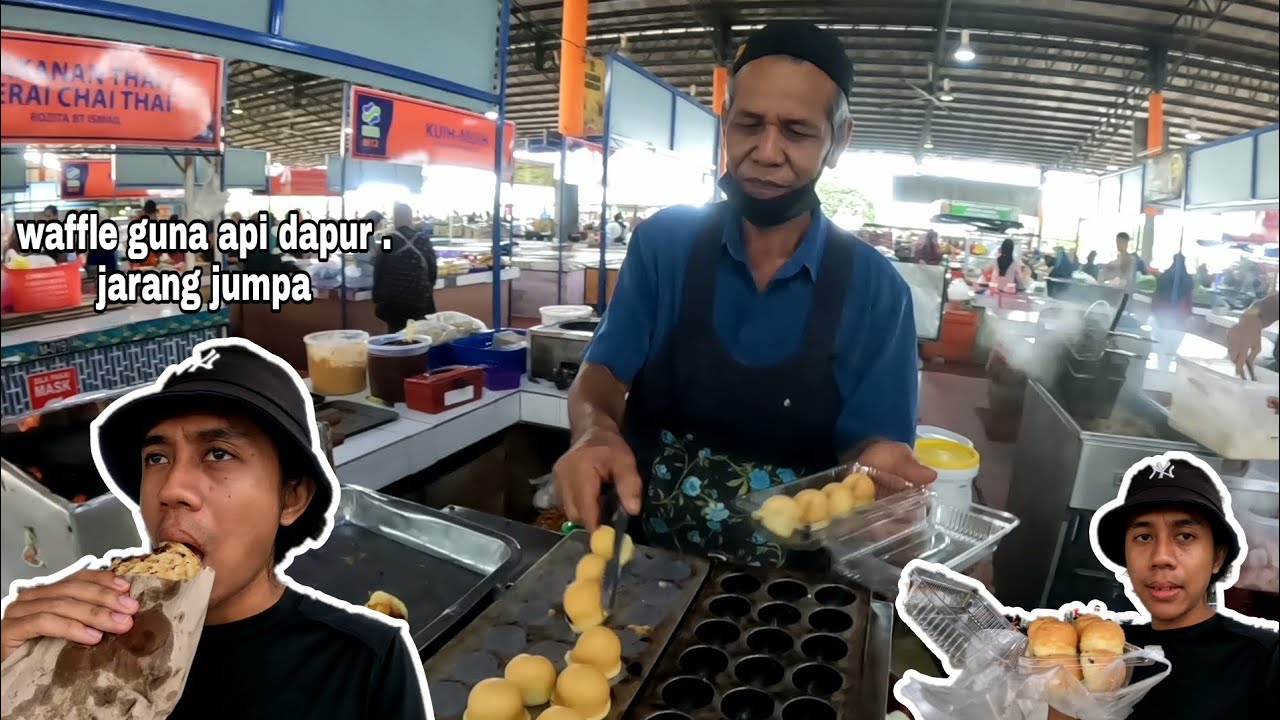 Jom Makan! Kaya Ball di Pasar Pagi - Trying Malaysian Street Food - YouTube