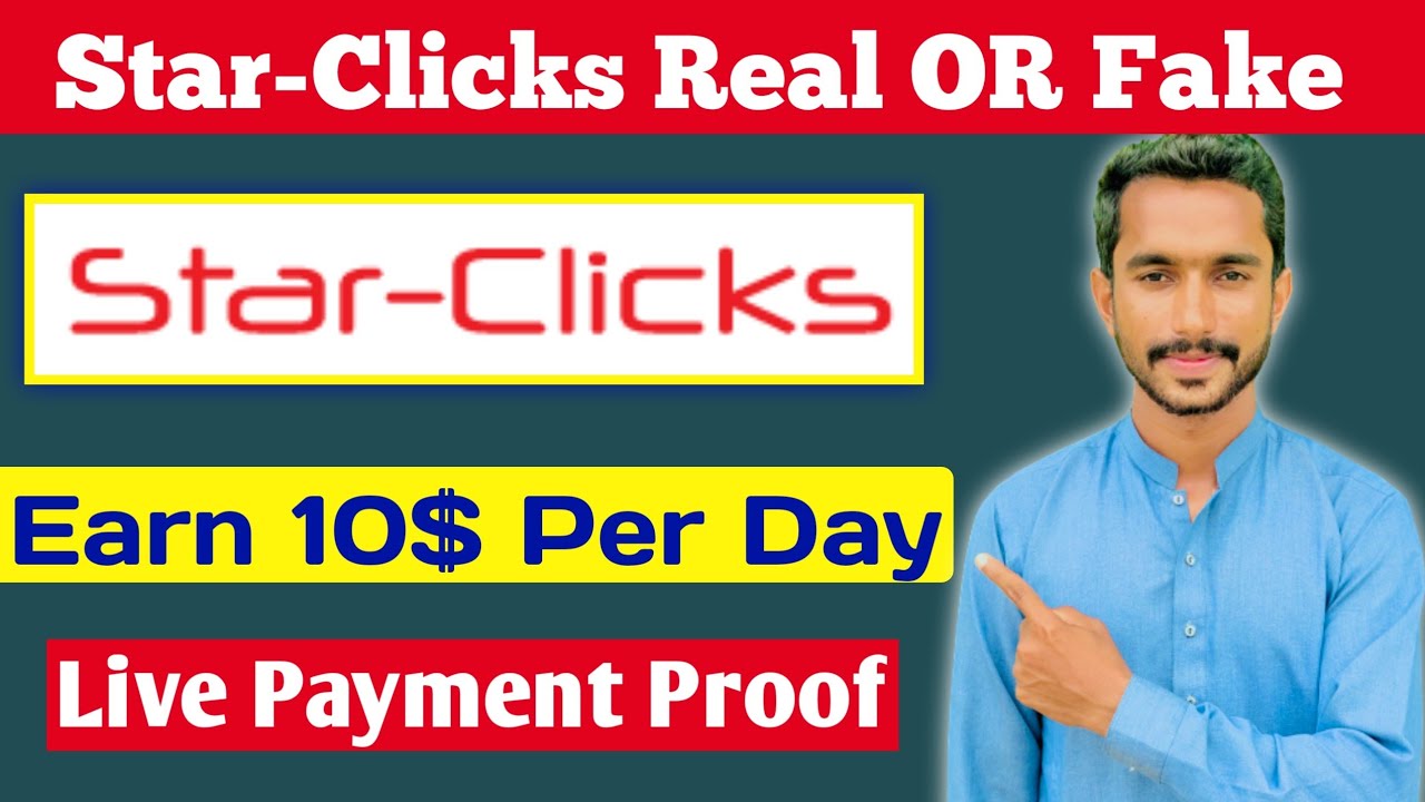 Star Clicks Website Real OR Fake || Star Clicks Payment Proof - YouTube