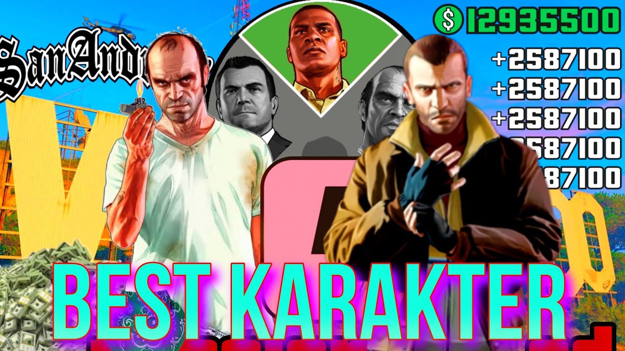 Karakter utama TERBAIK GTA buatan Rockstar games - YouTube