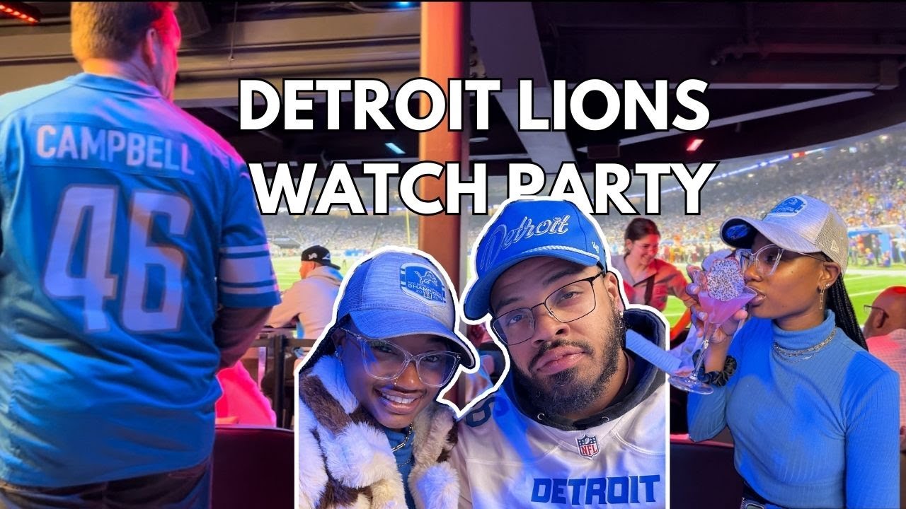 Detroit Lions Watch Party - YouTube