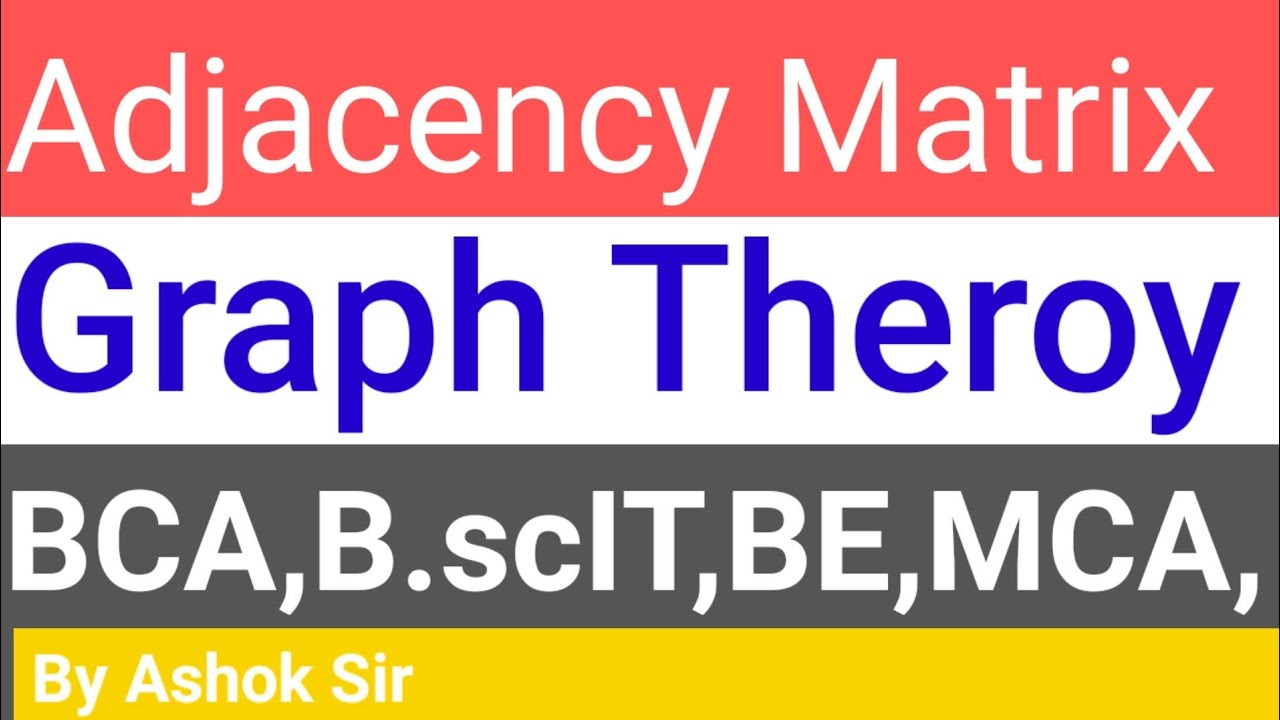 Graph Theory, Adjacency Matrix solutions of Adjacency Matrix in graph ...