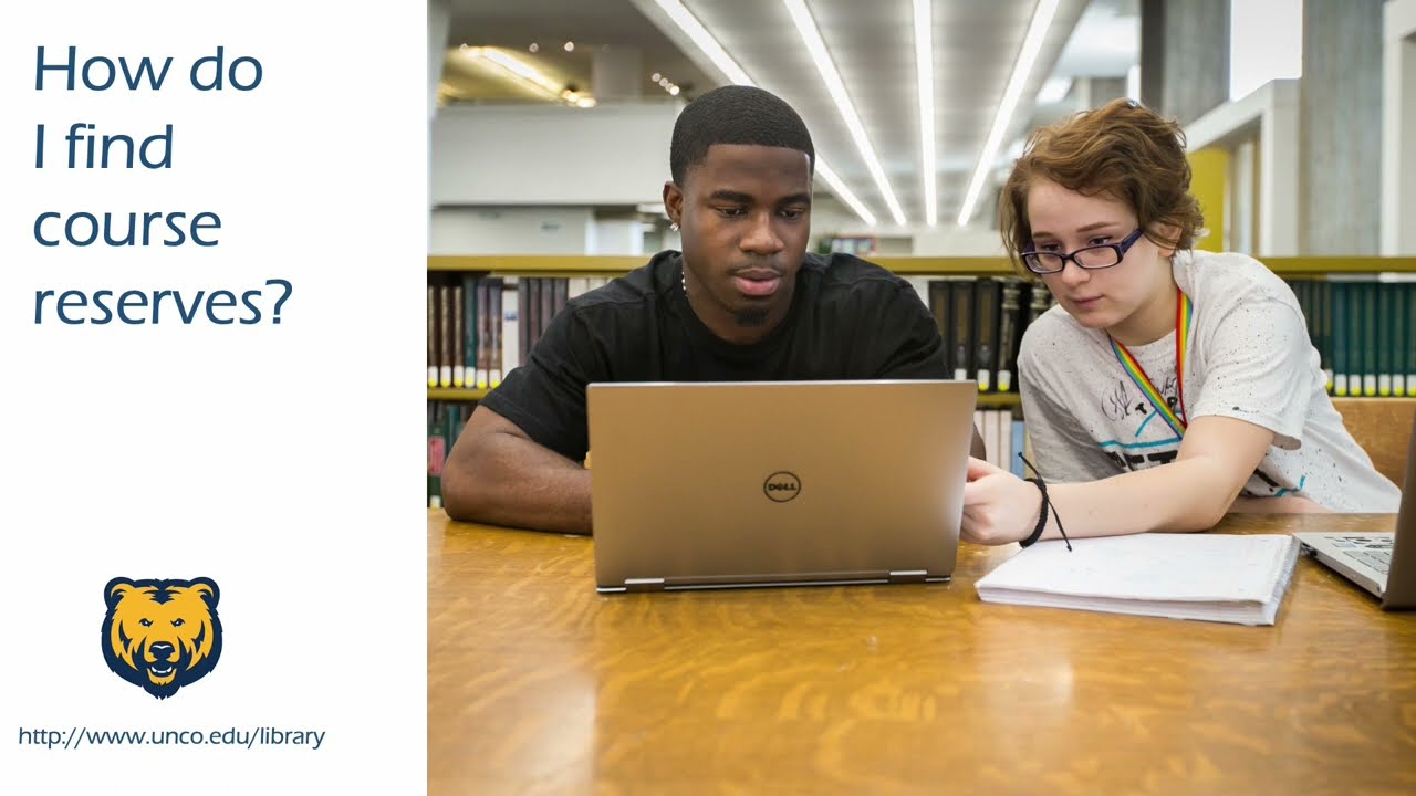 How do I find course reserves? - YouTube