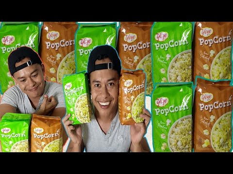 Popcorn dua farian rasa Rasa coklat & rasa pandan - YouTube