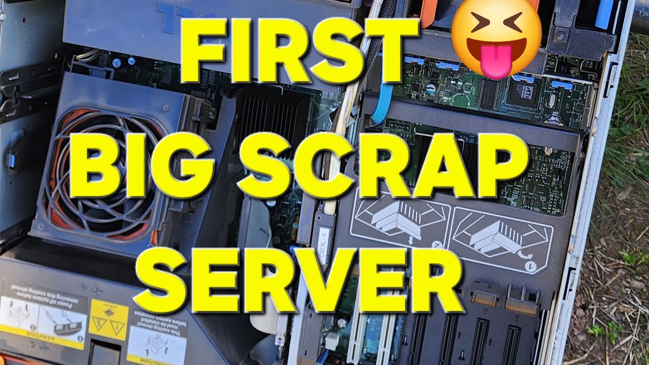 Big Scrap Server. plus a good Blooper. #scraplife #ewaste - YouTube