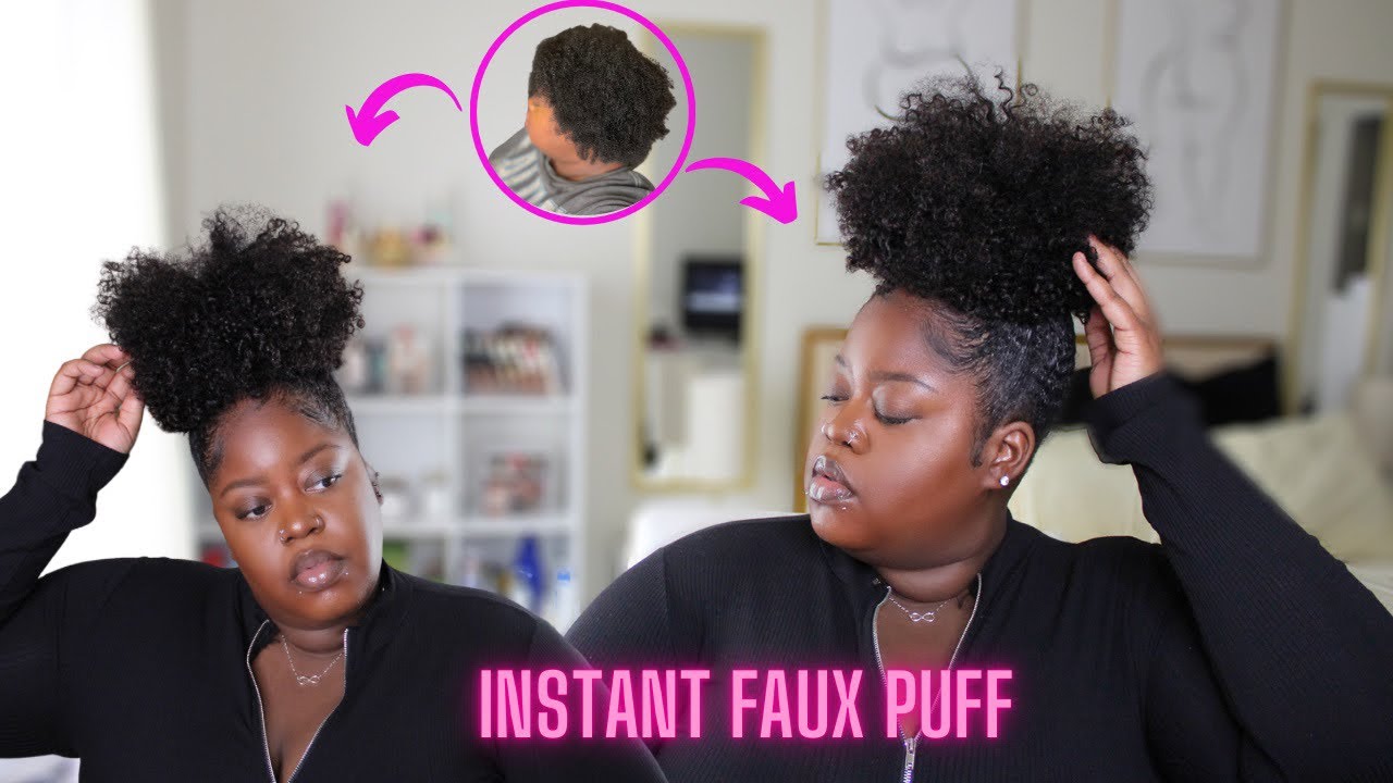 Easy & Natural Faux Puff Tutorial |Type 4 Hair | Tresses by Deidra ...