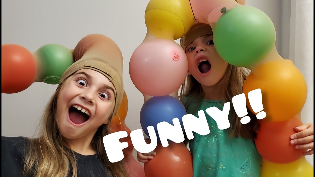 Funny Balloon Trick | Reindeer Antlers in May | Life with Girls! - YouTube