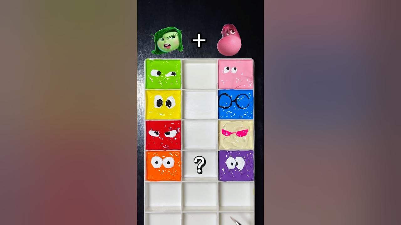 Inside out color mixing （Part 7） #insideout2 #insideout #colormixing # ...