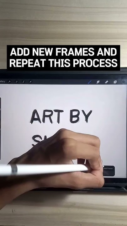 Wiggly Text Animation In Procreate | #Shorts | #Animation | #Tutorial - YouTube
