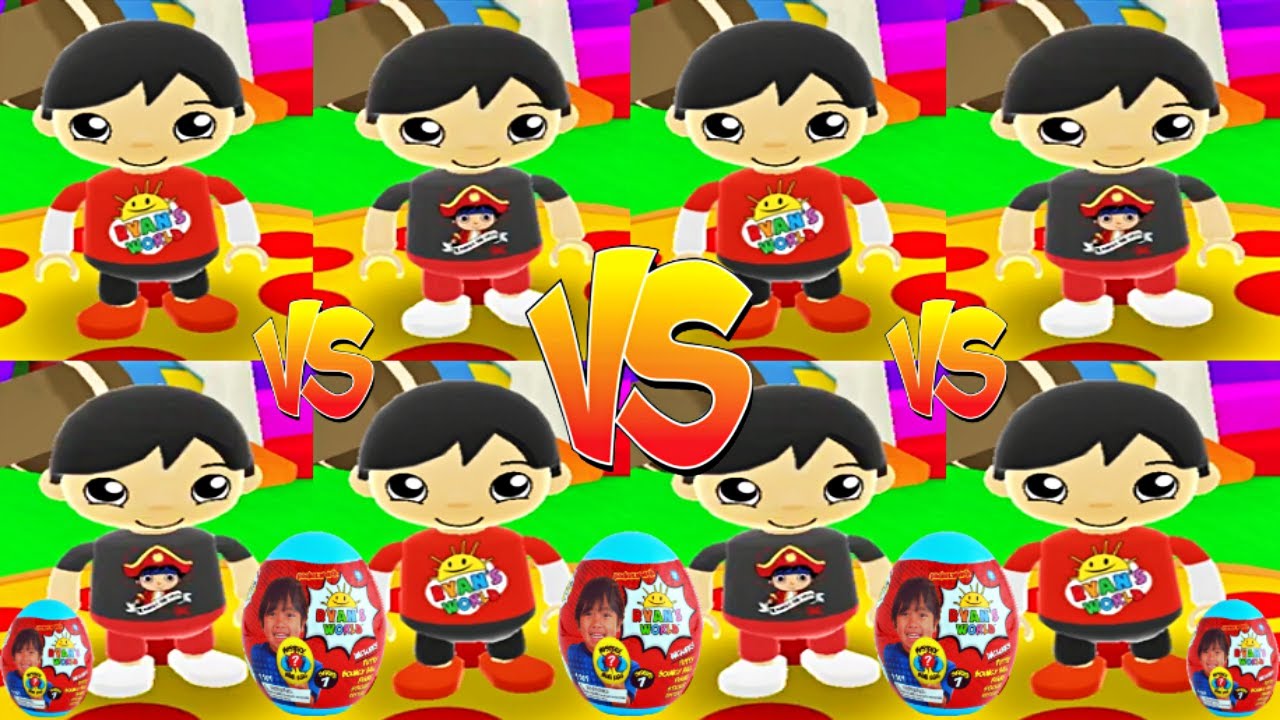Tag with Ryan All Characters Unlocked: Red T-Shirt Ryan Vs. Pirate T ...