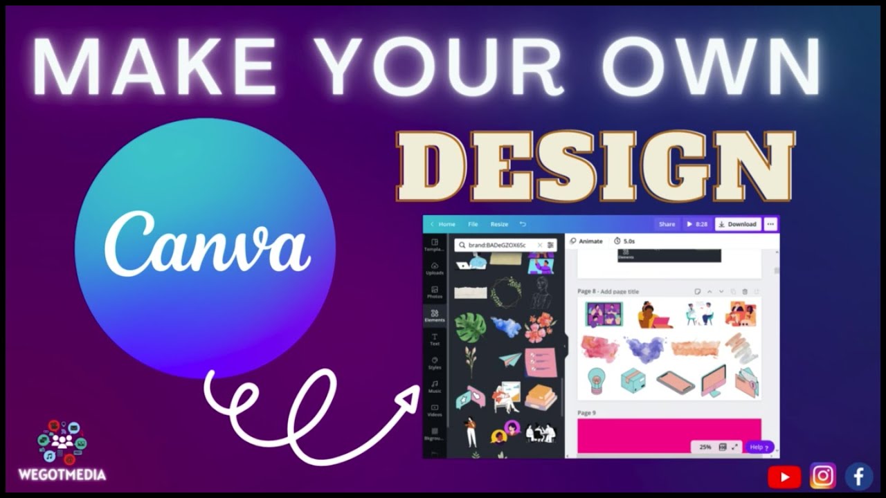 How To Make Your Own Designs On Canva | WeGotMedia | Digital Media Tips ...