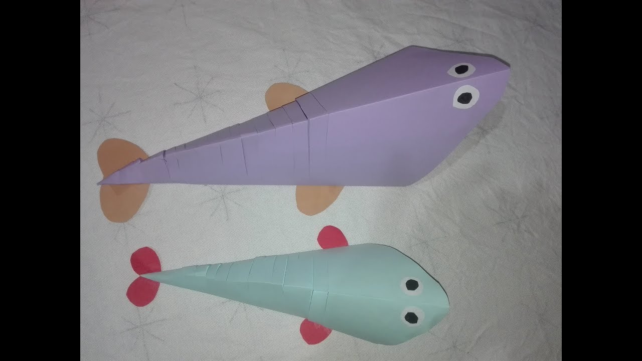 Moving Paper Fish | Paper Crafts for Kids - YouTube