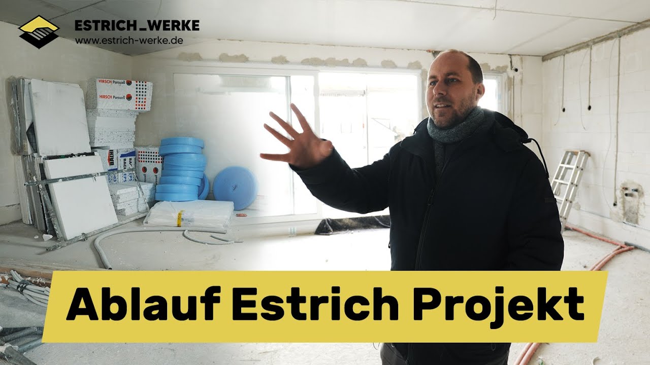 Vom Rohbau zum fertigen Estrich | Estrich Werke - YouTube