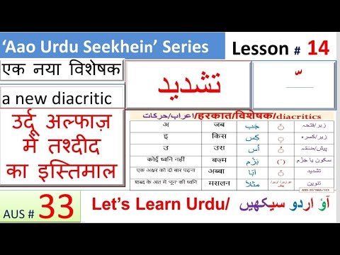 Tashdeed | ﹼ | When to use tashdeed on Urdu letters @5minuteacademy ...