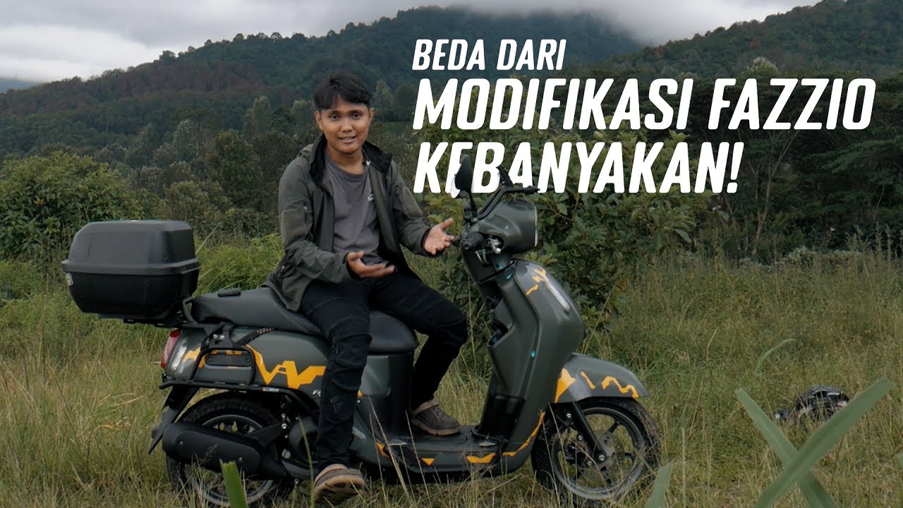 MODIFIKASI FAZZIO UNTUK TOURING DAN ADVENTURE! - SIMPLE & FUNGSIONAL 😁 ...